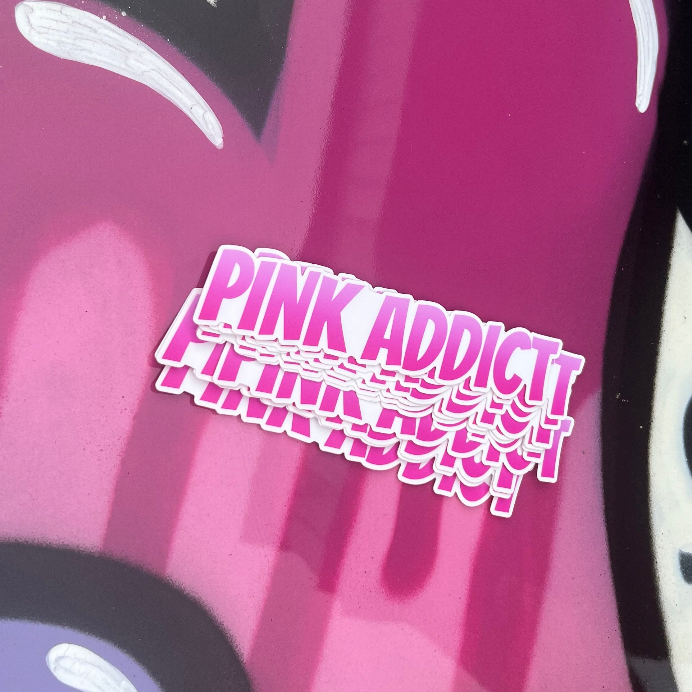 Pink Addict Sticker | Eccentric Garage LLC